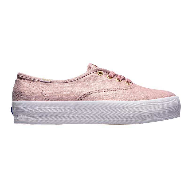 Sneakers Keds Rosa Triple Metalic Canvas