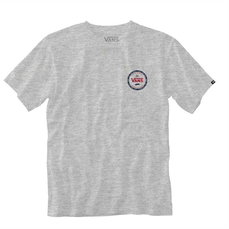 Remera Vans Gris Logo Check SS