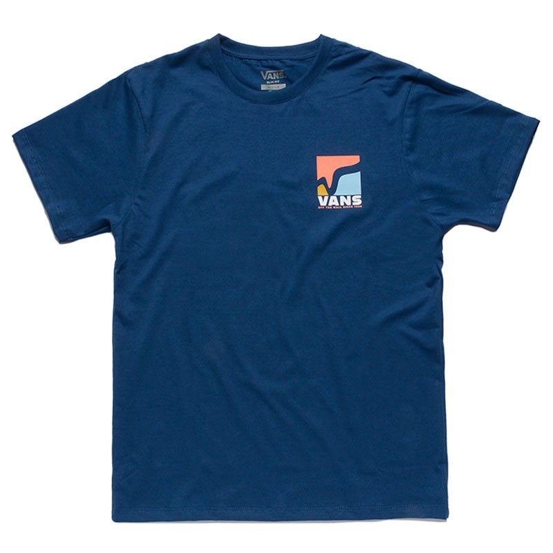 Remera Vans Azul Swoop V SS