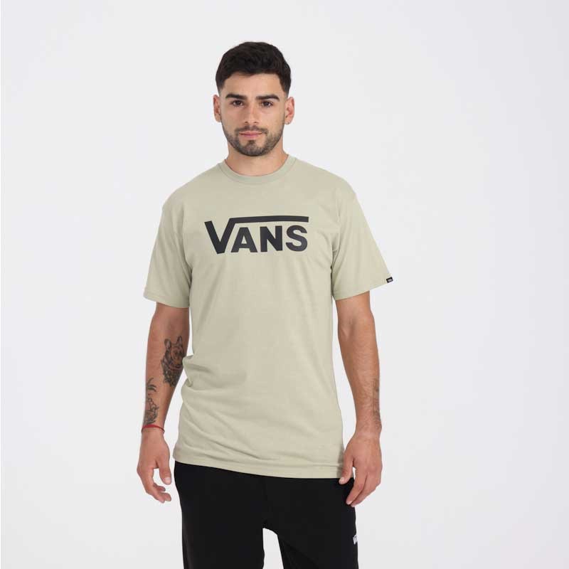Remera Vans Beige M Remera Vans Classic -logo