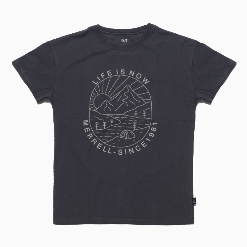 Remera Merrell Gris T SHIRT SHORT SLEEVES Hata W